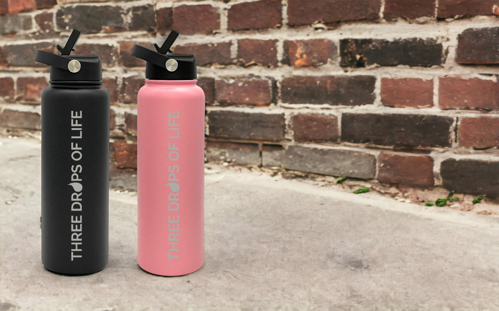 Three Drops of Life - Clear Water Bottle, Shower Spray, Diffuser Oils